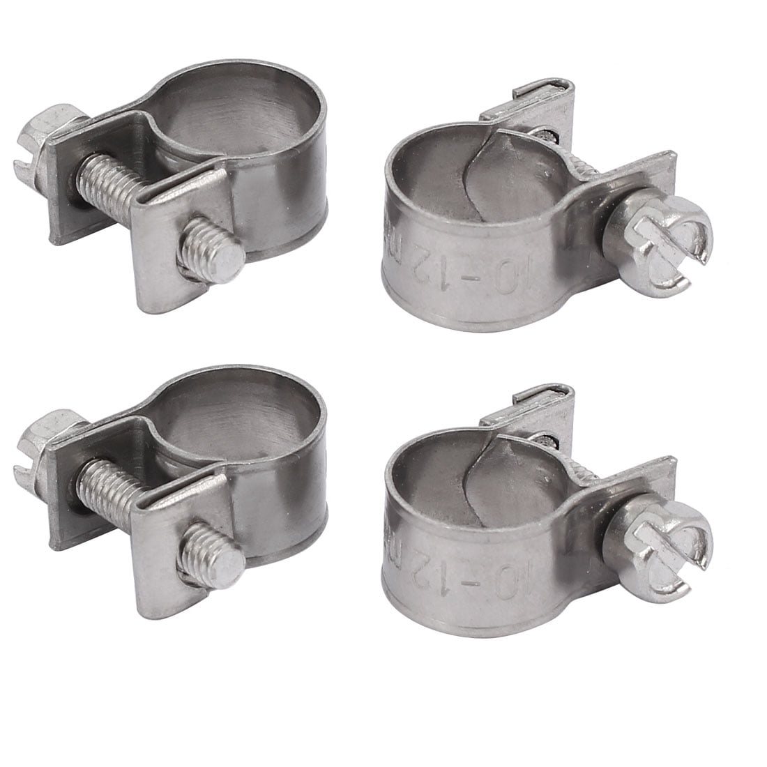 10mm-12mm 304 Stainless Steel Screw Mounted Adjustable Pipe Hose Clamps ...