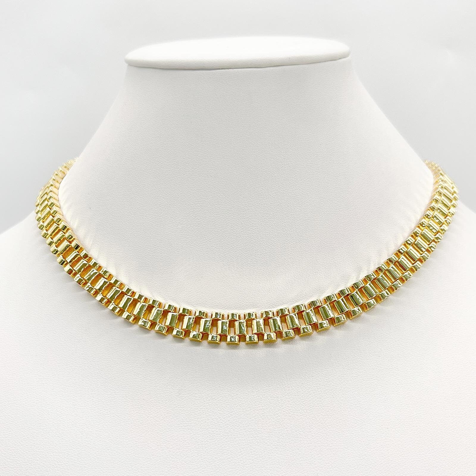 10mm 14K Gold Finish Presidential Link Chain / Necklace for Men's and ...