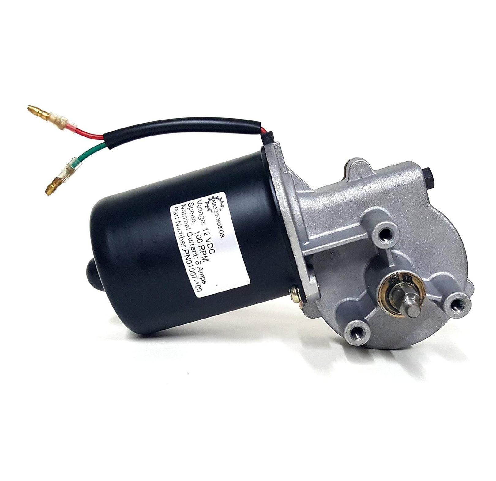 10mm 2-Flat Shaft 12V DC Reversible Electric Gear Motor 100 RPM ...