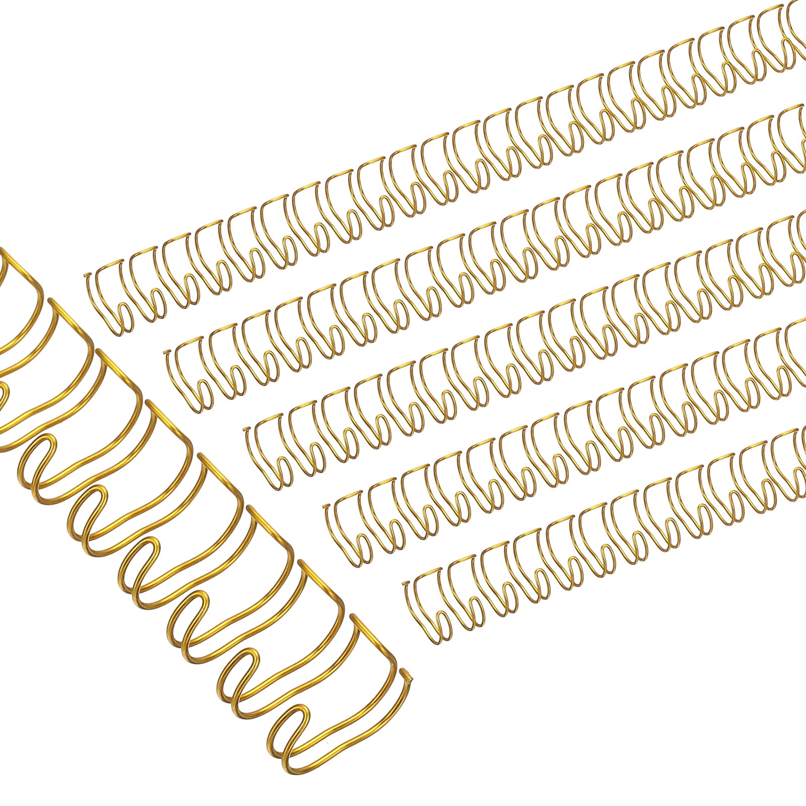 10mm (3/8") Double Loop Wire Binding Combs, 100 Pcs Metal Twin Loop ...