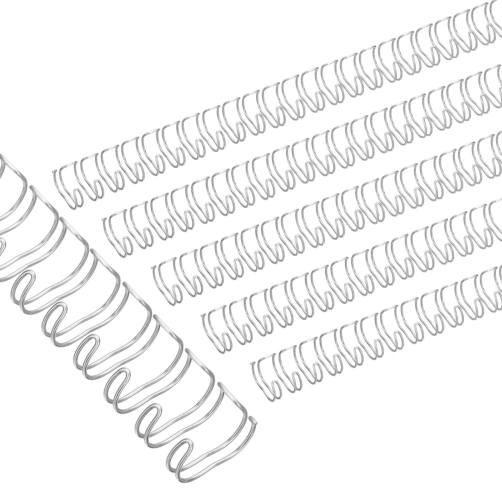 10mm (3/8") Double Loop Wire Binding Combs, 50 Pcs Metal Twin Loop ...