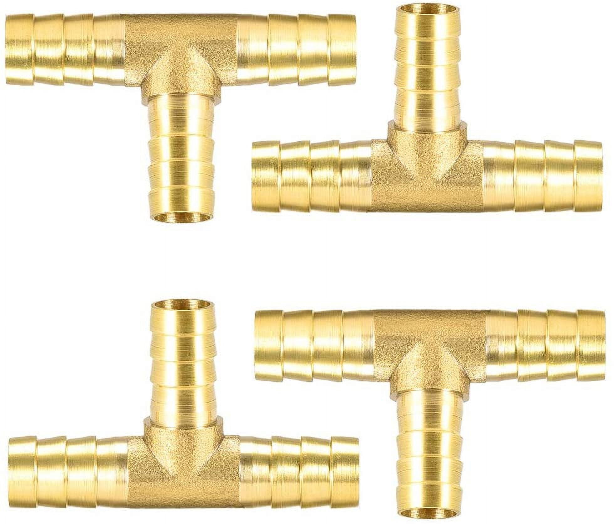 10mm Brass T-Connector 4 Pieces - Walmart.com