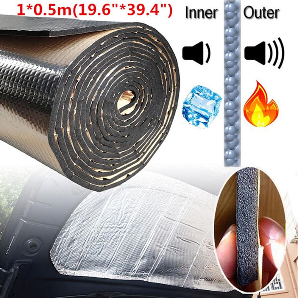 10mm Car Hood Insulation Sound Deadening Pad Heat Shield Thermal Mat ...
