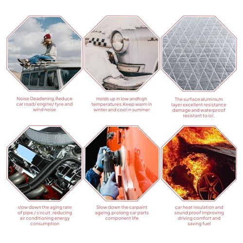 10mm Closed Foam Sound Deadening & Road Noise Vibration Resistance Pad ...