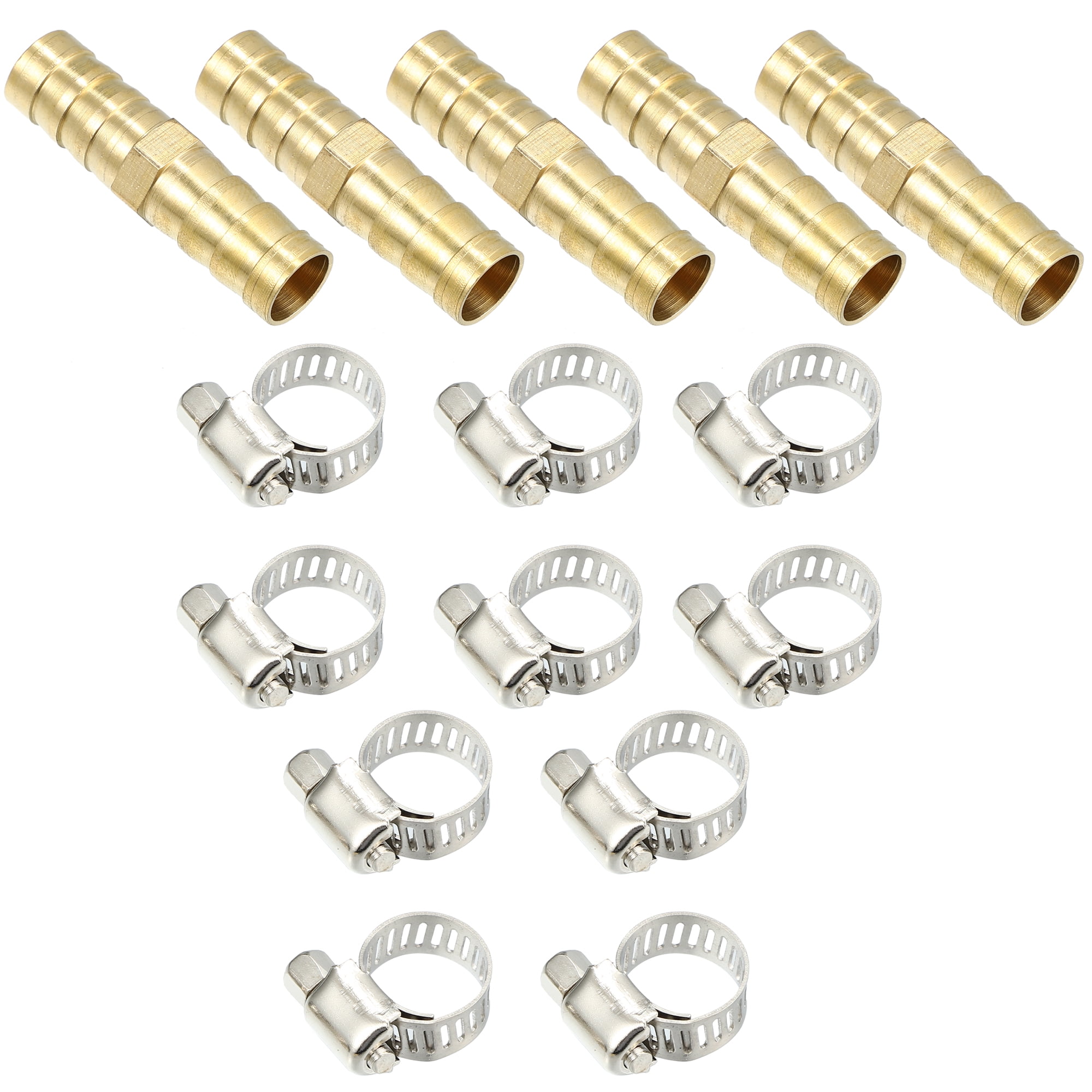 10mm Copper Hose Barb Fitting Connector for Joiner Air Water Fuel Pipe ...