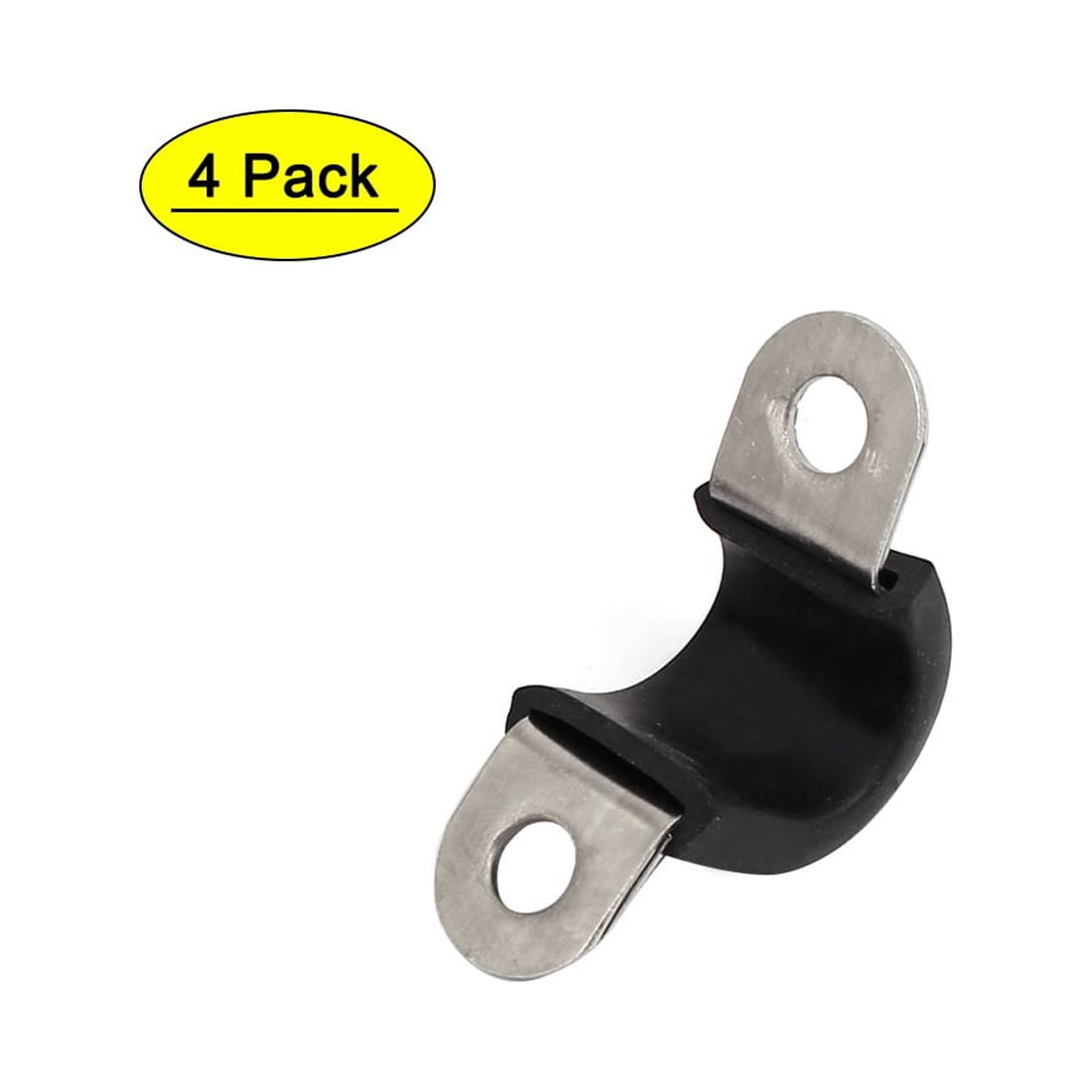 10mm Dia Rubber Lined U Shaped 304 Stainless Steel Pipe Clip Hose Clamp ...