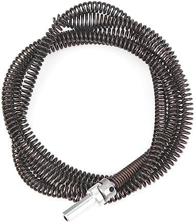 10mm Heavy-Duty Drain Auger Snake Cable with Drill Adapter - Flexible ...