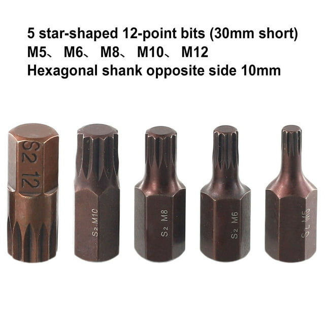 10mm Hex Shank Star Screwdriver Bit Magnetic 30mm Hand Tool High ...