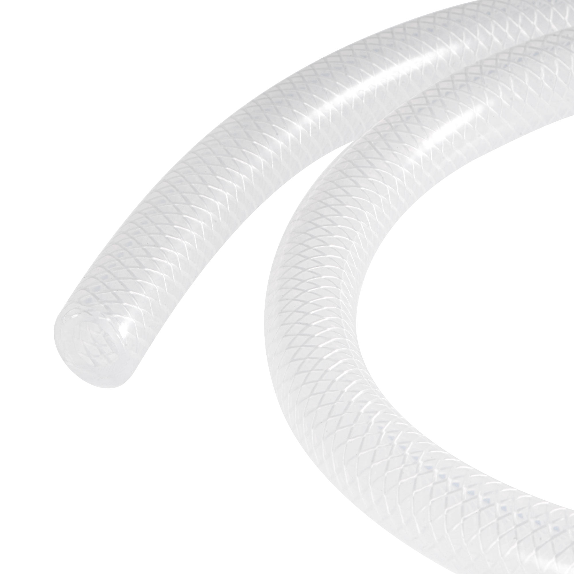 10mm ID 3.5mm Wall Thick 1m White Reinforced Silicone Tubing 101Psi ...