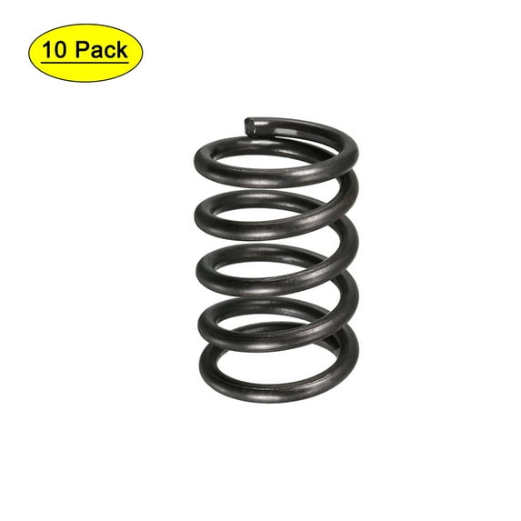10mm Outer Diameter 1.2mm Wire Dia 15mm Long Compression Spring 10Pcs ...