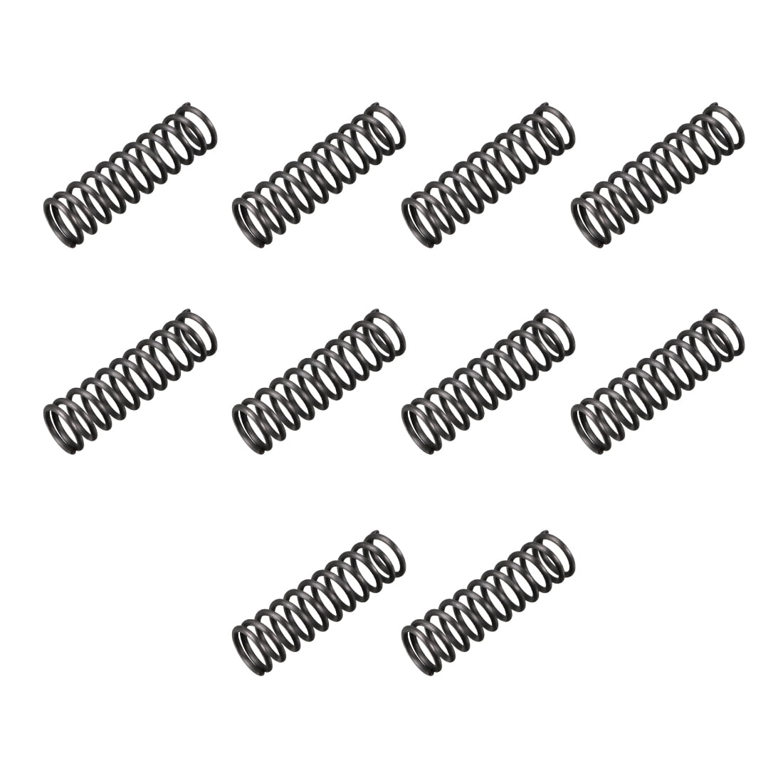 10mm Outer Diameter 1.2mm Wire Dia 35mm Long Compression Spring 10Pcs ...