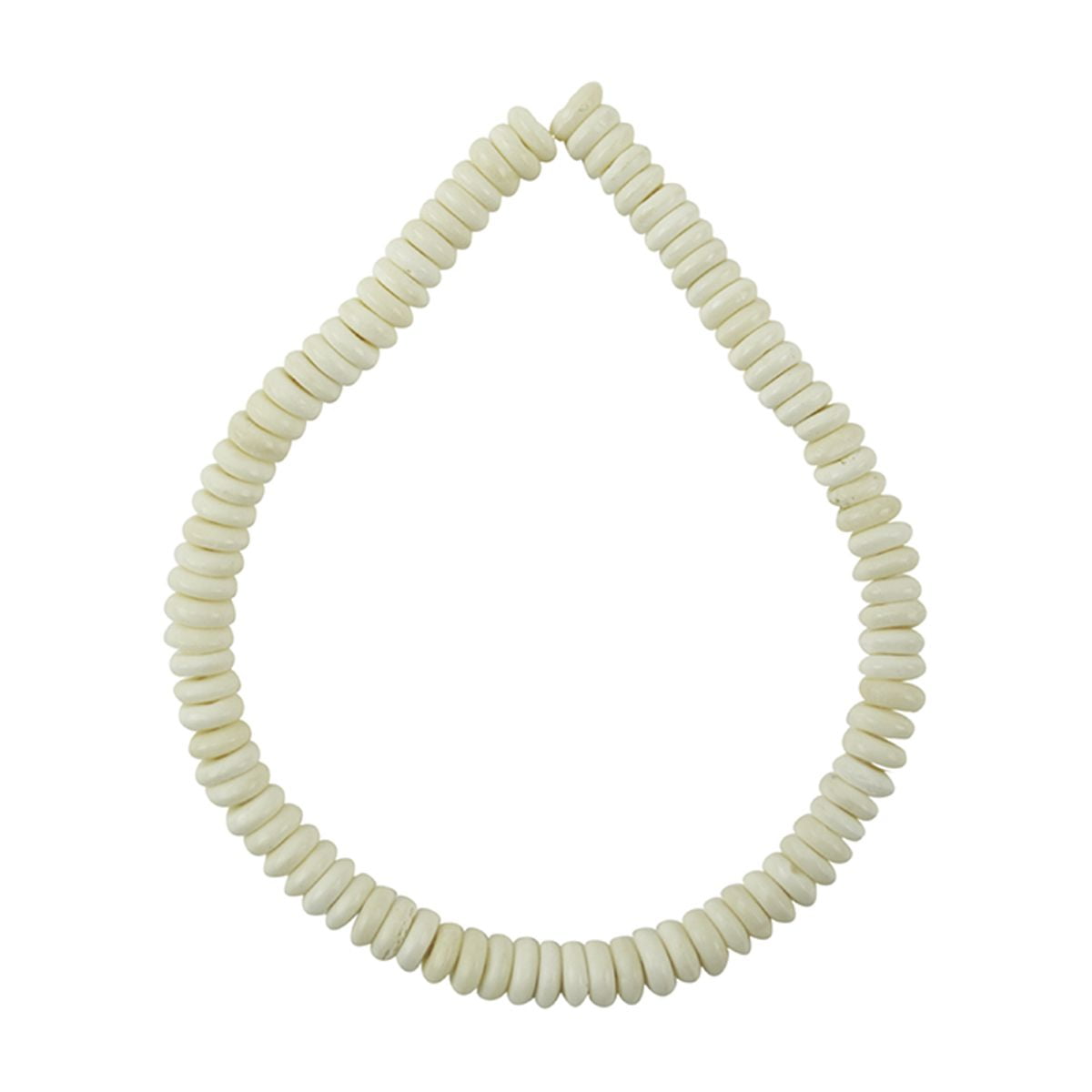 10mm Round Horn Bone White Bead Strand 90 Pc Hairpin Jewelry Making ...