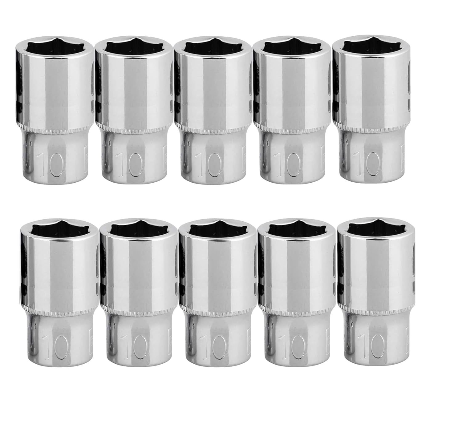 10mm Shallow X 10-1-4" Square Drive Chrome Vanadium Steel | Hardened ...