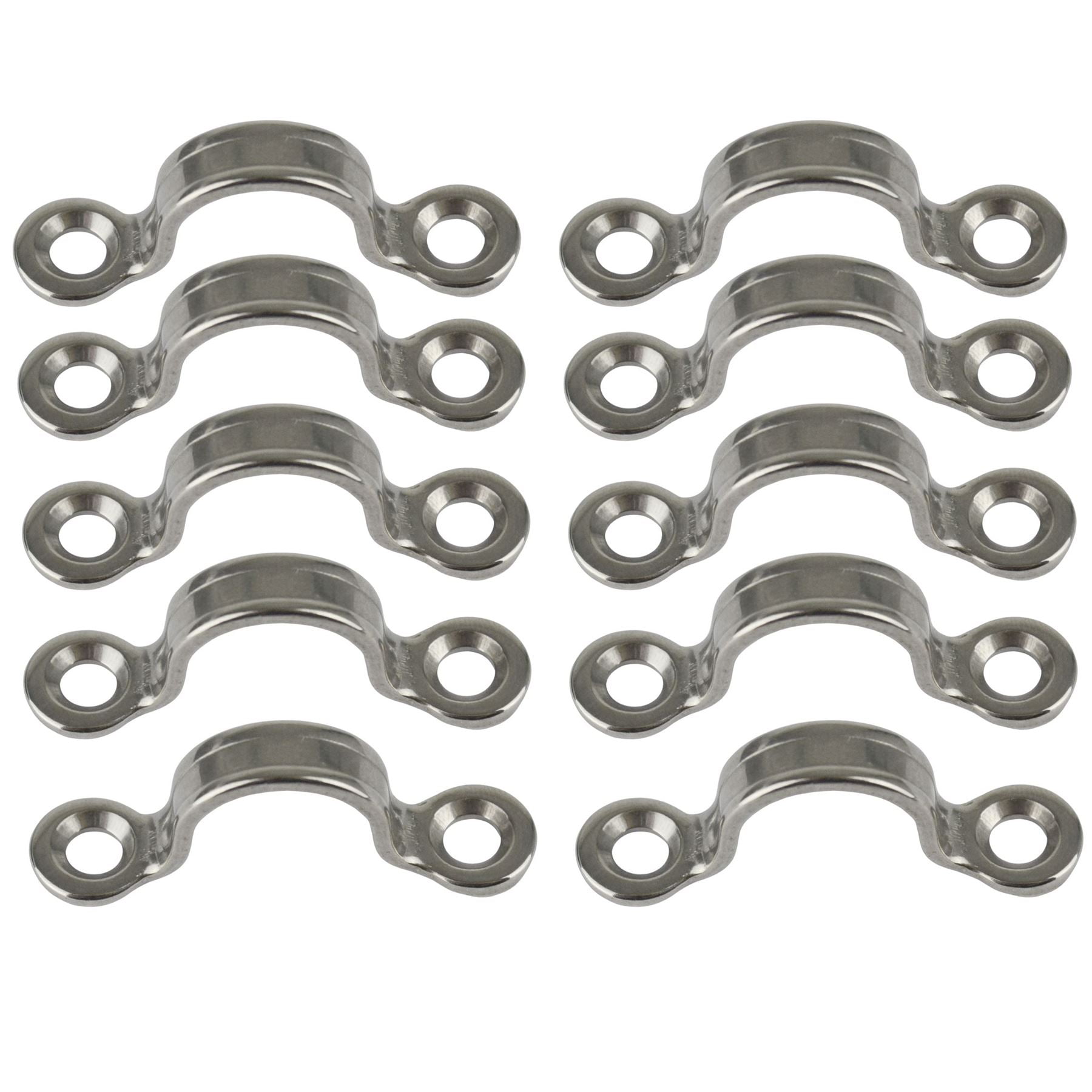 10mm Stainless Steel Sheet Eye Straps 10 Pack Fender Tie Ring DK80 ...