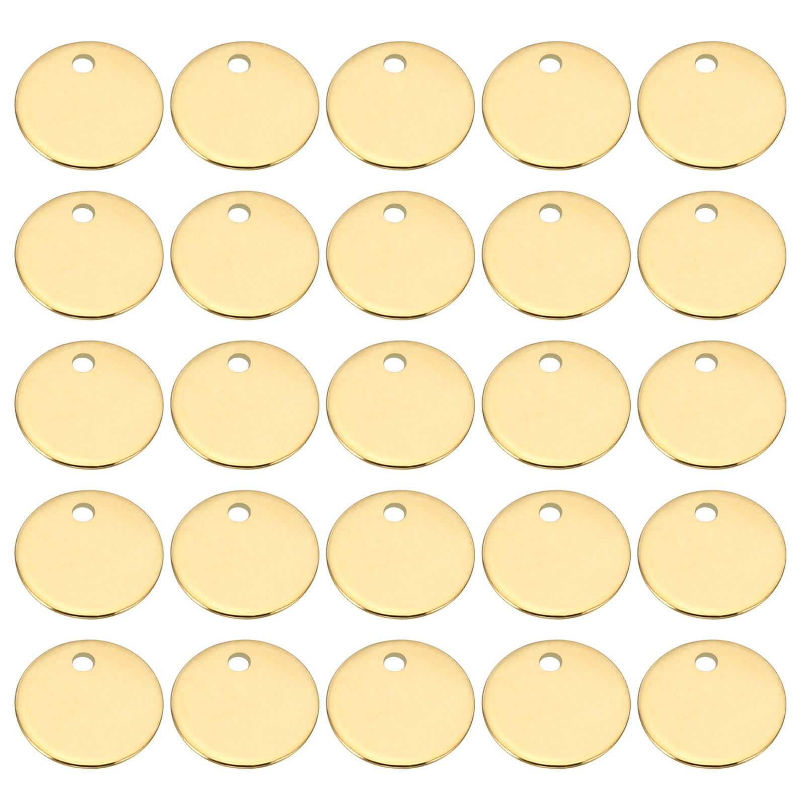 10mm Steel Disc, 30pcs Round Metal Stamping Blanks Tags Circle Metal ...