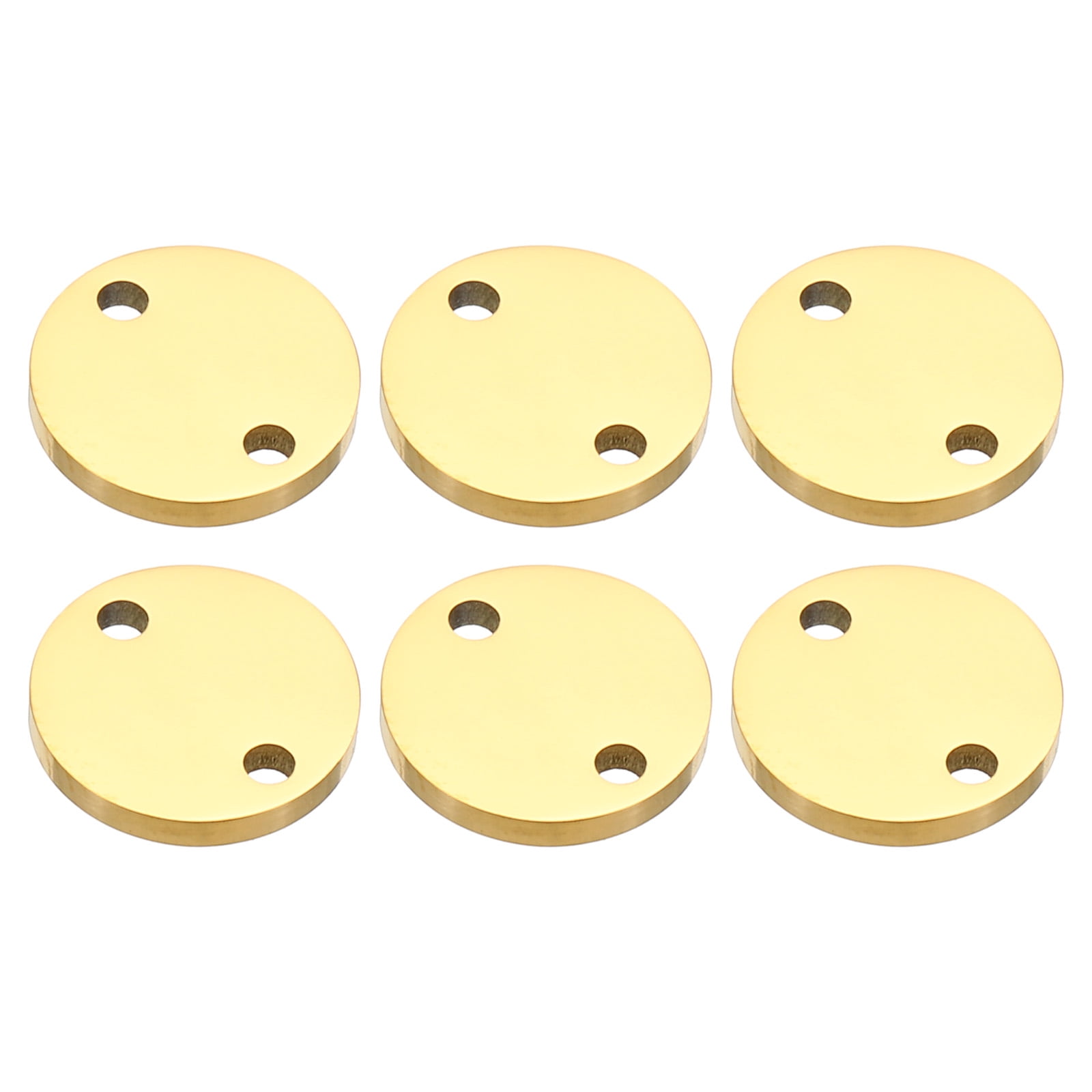 10mm Steel Disc, 6Pcs Metal Stamping Blanks Tags Circle Round Metal ...
