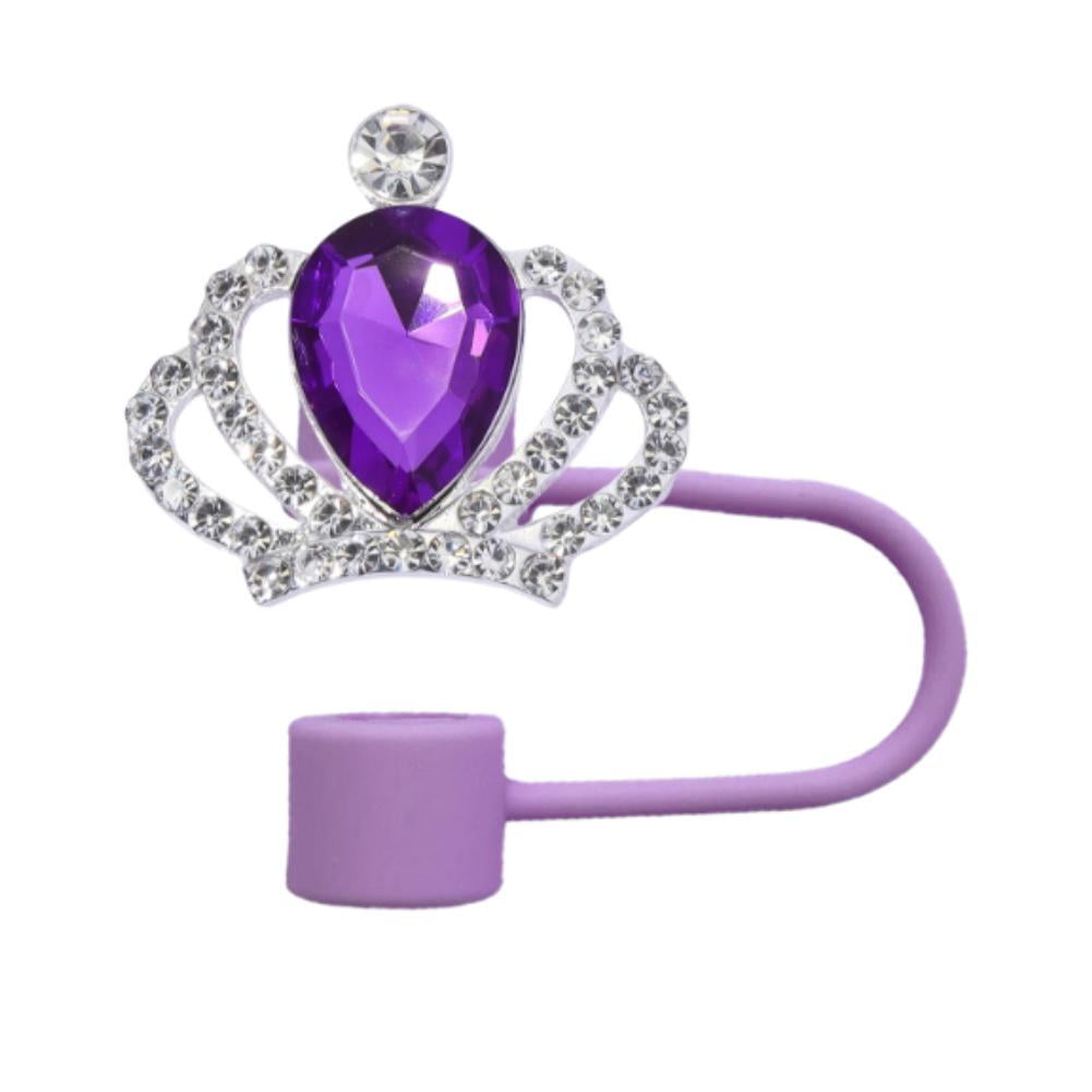 10mm Straw Dust Cap Multi-color Crown with Gemstone Straw Cover ...