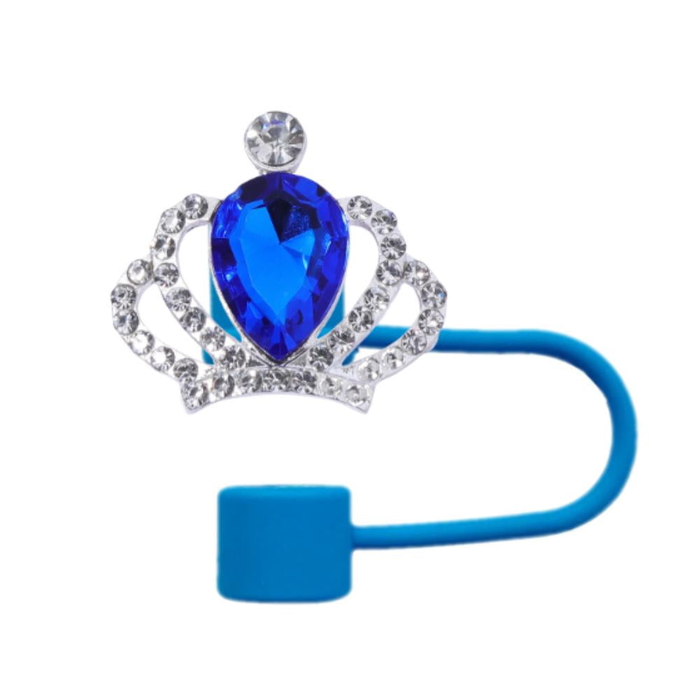 10mm Straw Dust * Multi-color Crown with Gemstone Straw Cover ...