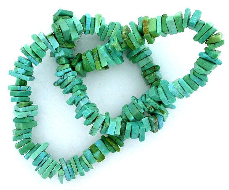 10mm Triangle Blue Green Matrix Magnesite Turquoise Gemstone Bead 14 ...