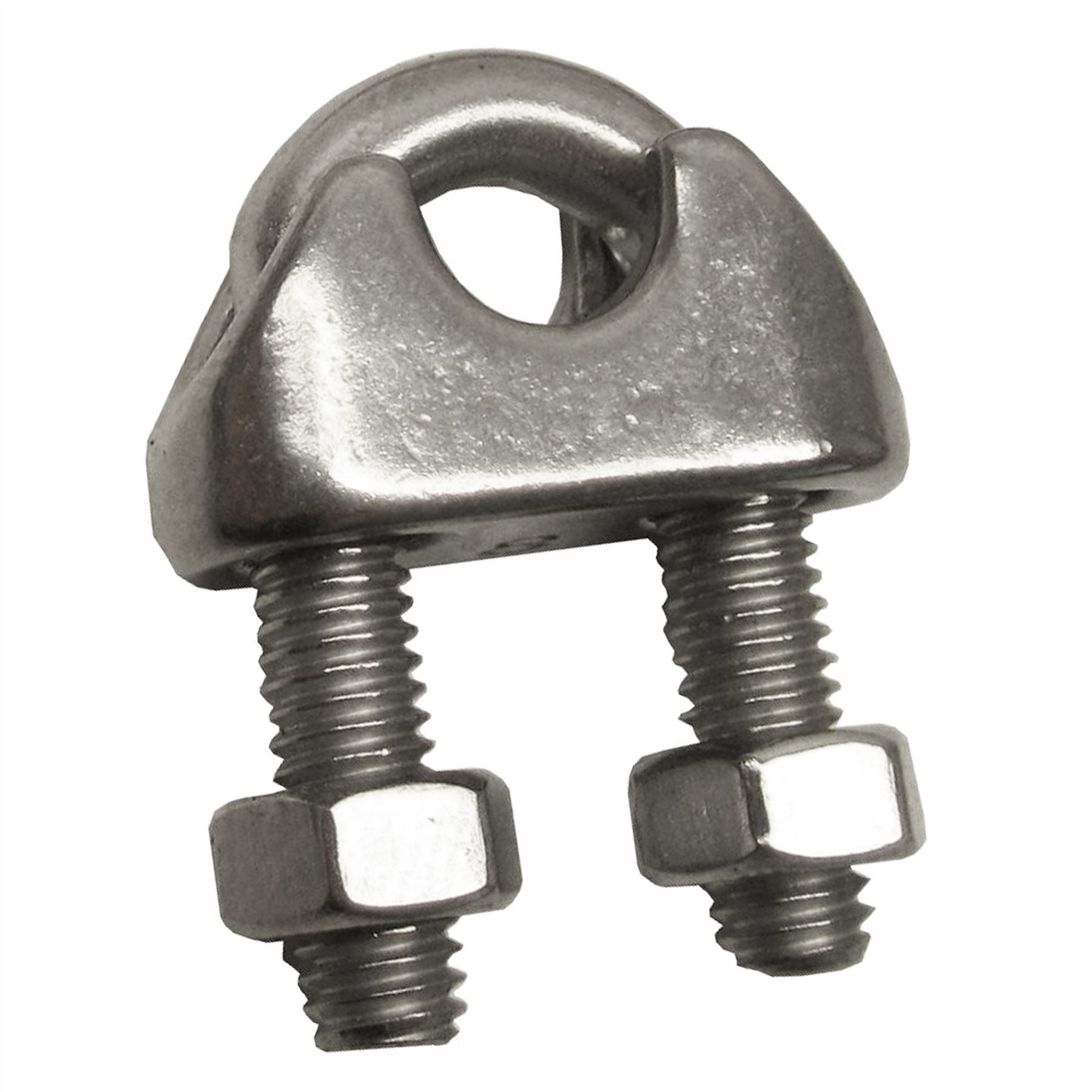 10mm Wire Rope / Cable Grip / Clamp Stainless Steel 316 Marine Grade ...