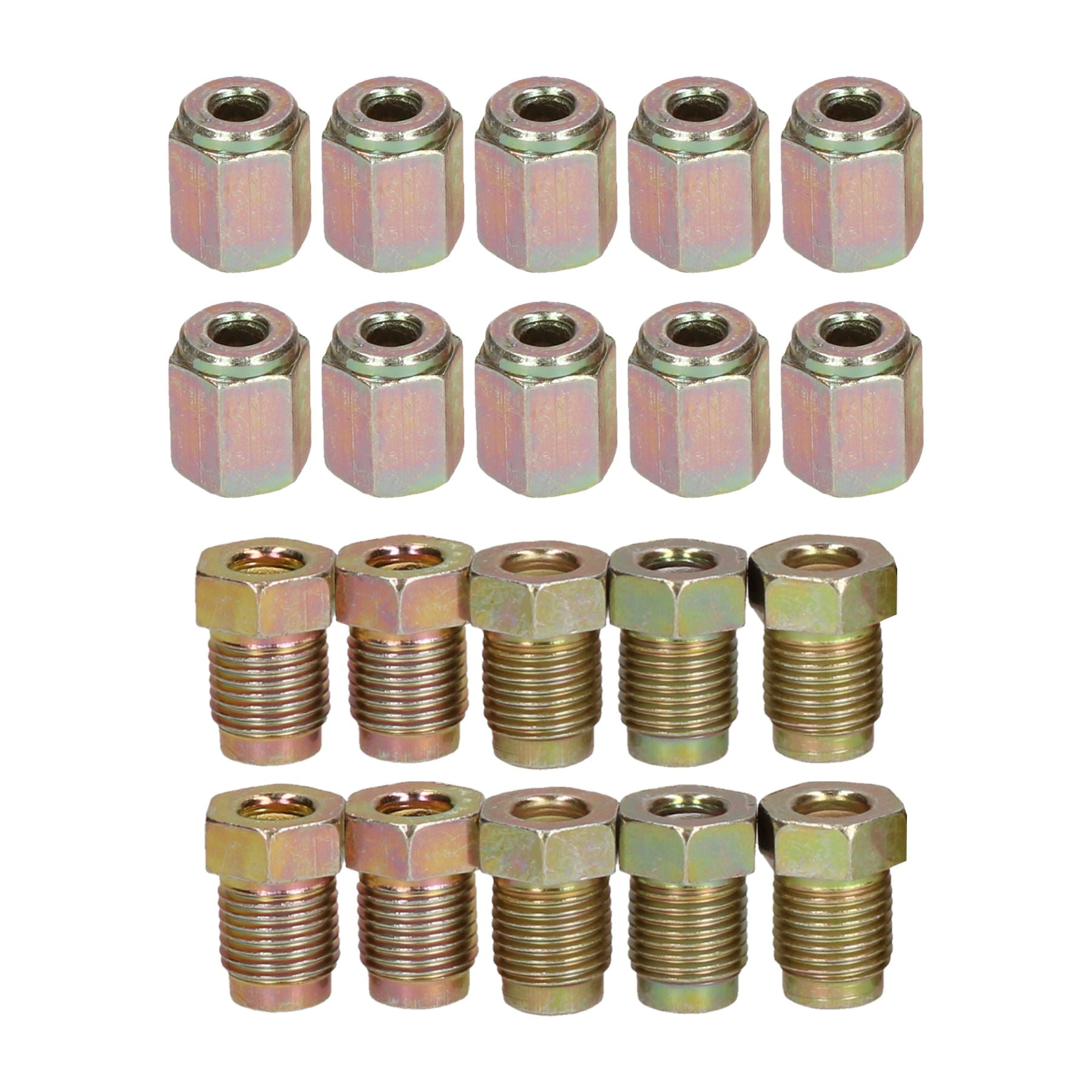 10mm x 1mm Male and Female Steel Brake Pipe Fittings for 3/16" Pipe 20 ...