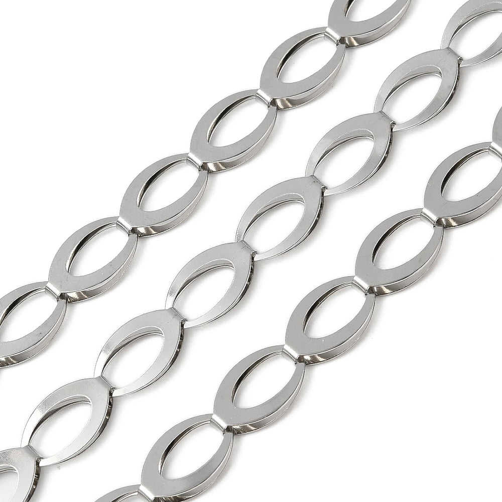 10ms 304 Stainless Steel Link Chains Ion Plating(IP) Unwelded with ...