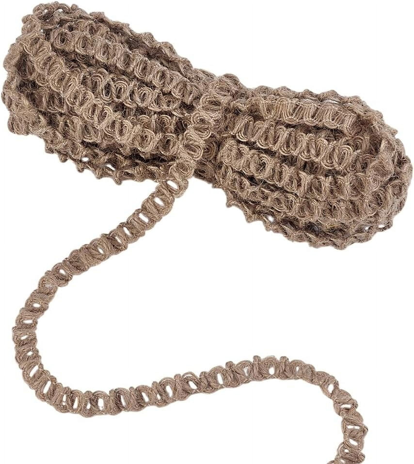 10ms Jute Cord Ribbon Burlap Ribbon Clothes Accessories Tan 1/2 inch(11 ...