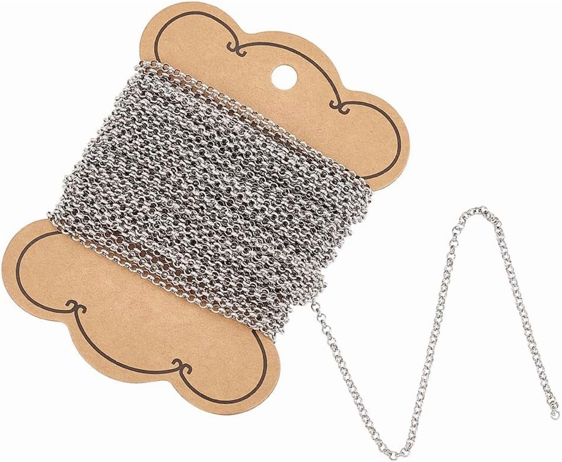 10ms Unwelded Stainless Steel Chain Link Jewelry Making Chains for ...