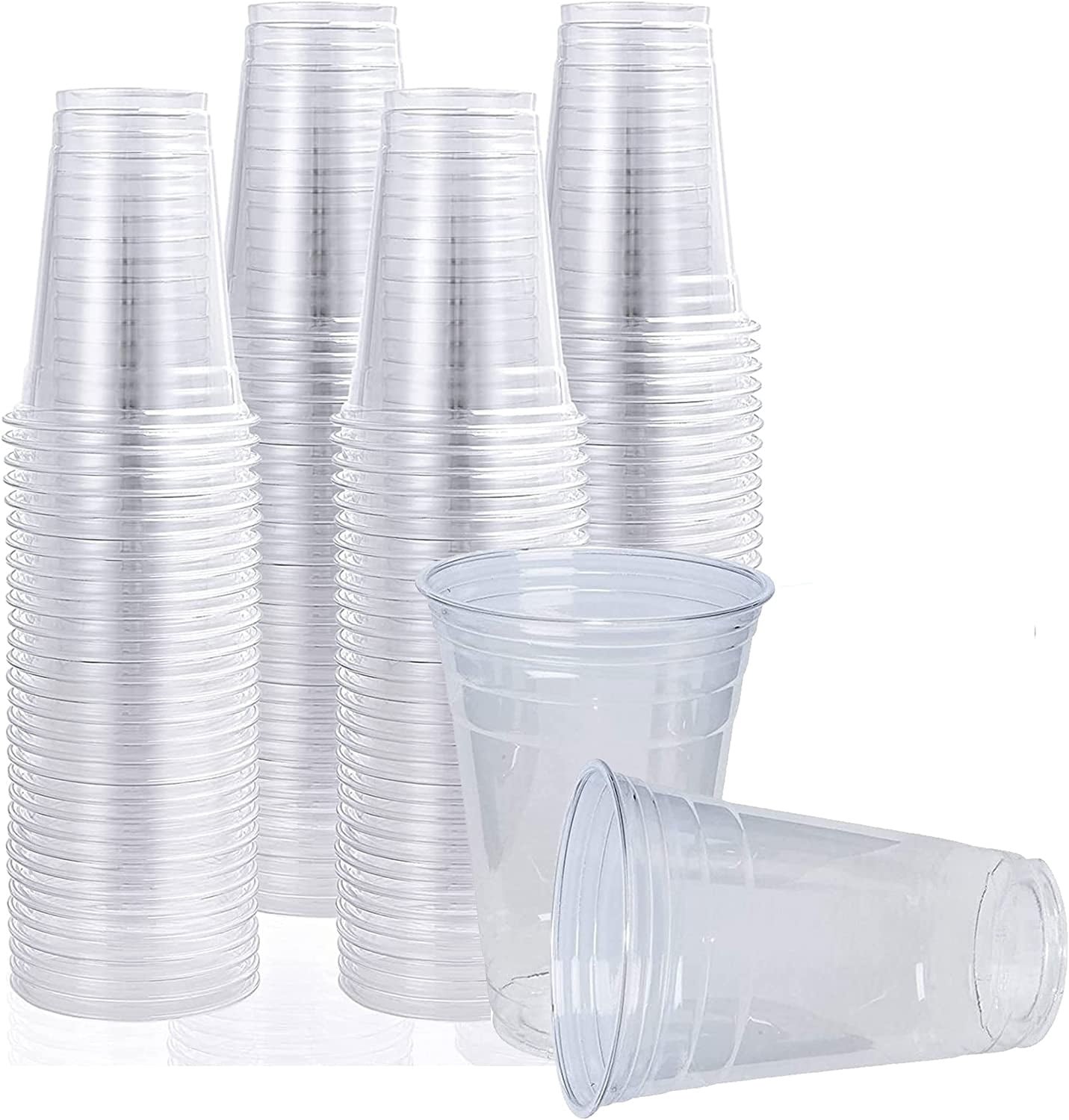10oz Crystal Clear PET Plastic Cups (Case of 1000) (10oz) - Walmart.com
