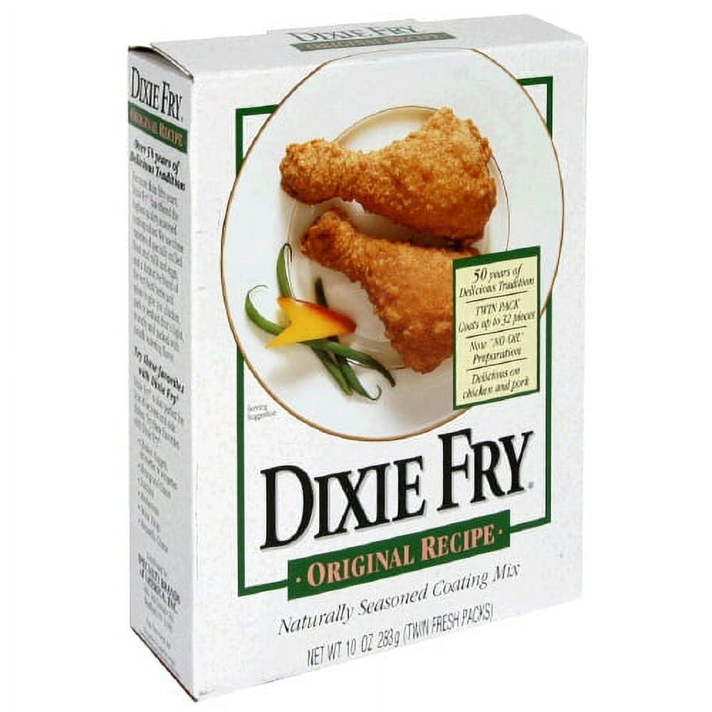 Dixie Fry 10oz Original Seasoned Breading Mix for Chicken, Pork Coating ...