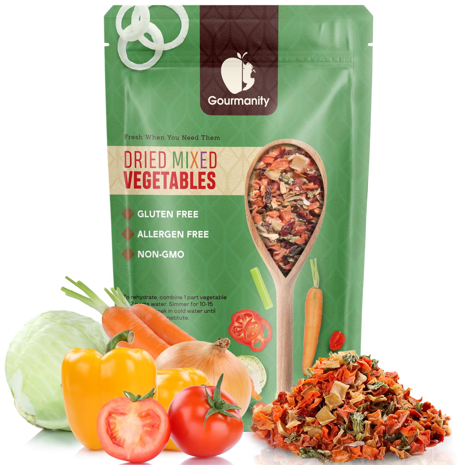 10oz Tasty Vegetable Soup Blend, Dehydrated KKS1 Vegetables for Ramen ...