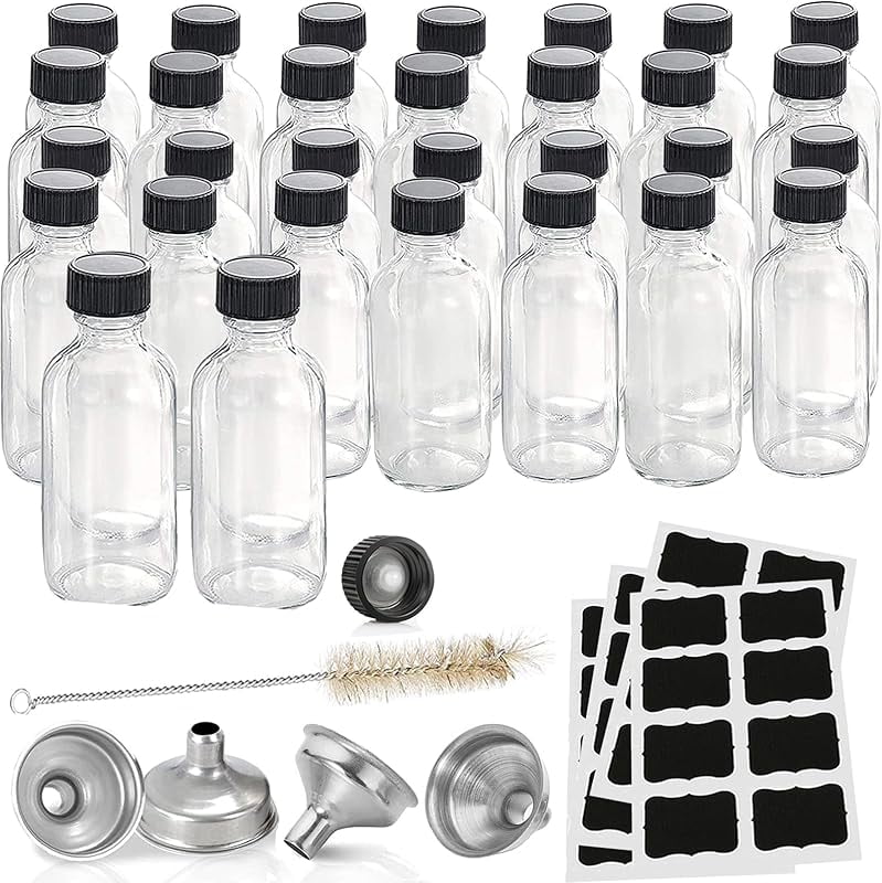 10pack 2oz Glass Bottles With Caps,Wellness Shot Bottles Sample Bottles ...