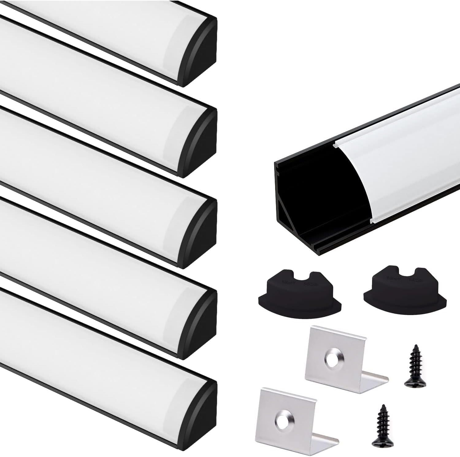 10pack 3.3ft LED Channel, V Shape Led Diffuser Channel, LED Aluminum ...