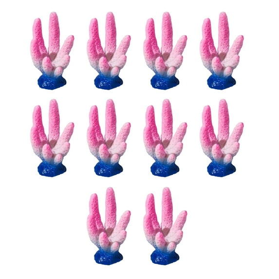 10pack Artificial Corals Undersea Water Plant Fish Tanks Aquariums ...
