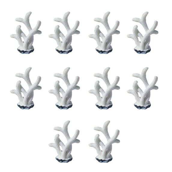 10pack Artificial Corals Undersea Water Plant Fish Tanks Aquariums ...