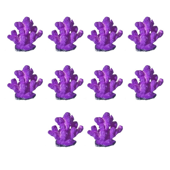 10pack Artificial Corals Undersea Water Plant Fish Tanks Aquariums ...