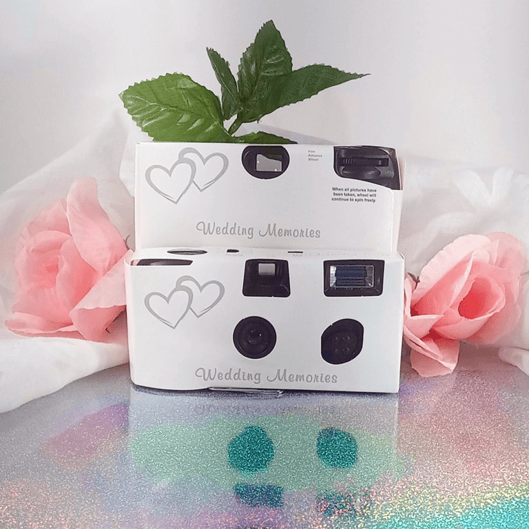 10pack Coupled Hearts Disposable Cameras. Wedding Cameras Anniversary Cameras wedding favor from CustomCameraCollection WM 50346 10pk