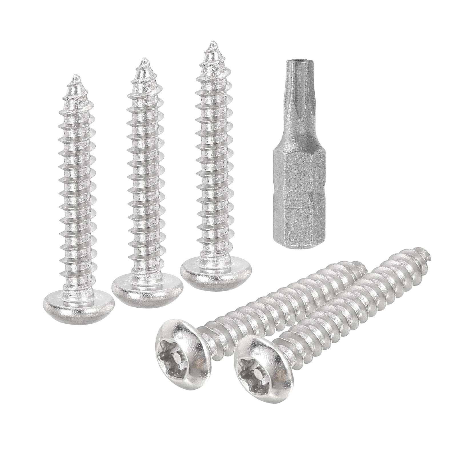 10pack M4 x 25mm Button Head Torx Security Sheet Metal Screws with T20 ...