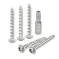 10pack M5 x 40mm Button Head Torx Security Sheet Metal Screws with T25 ...
