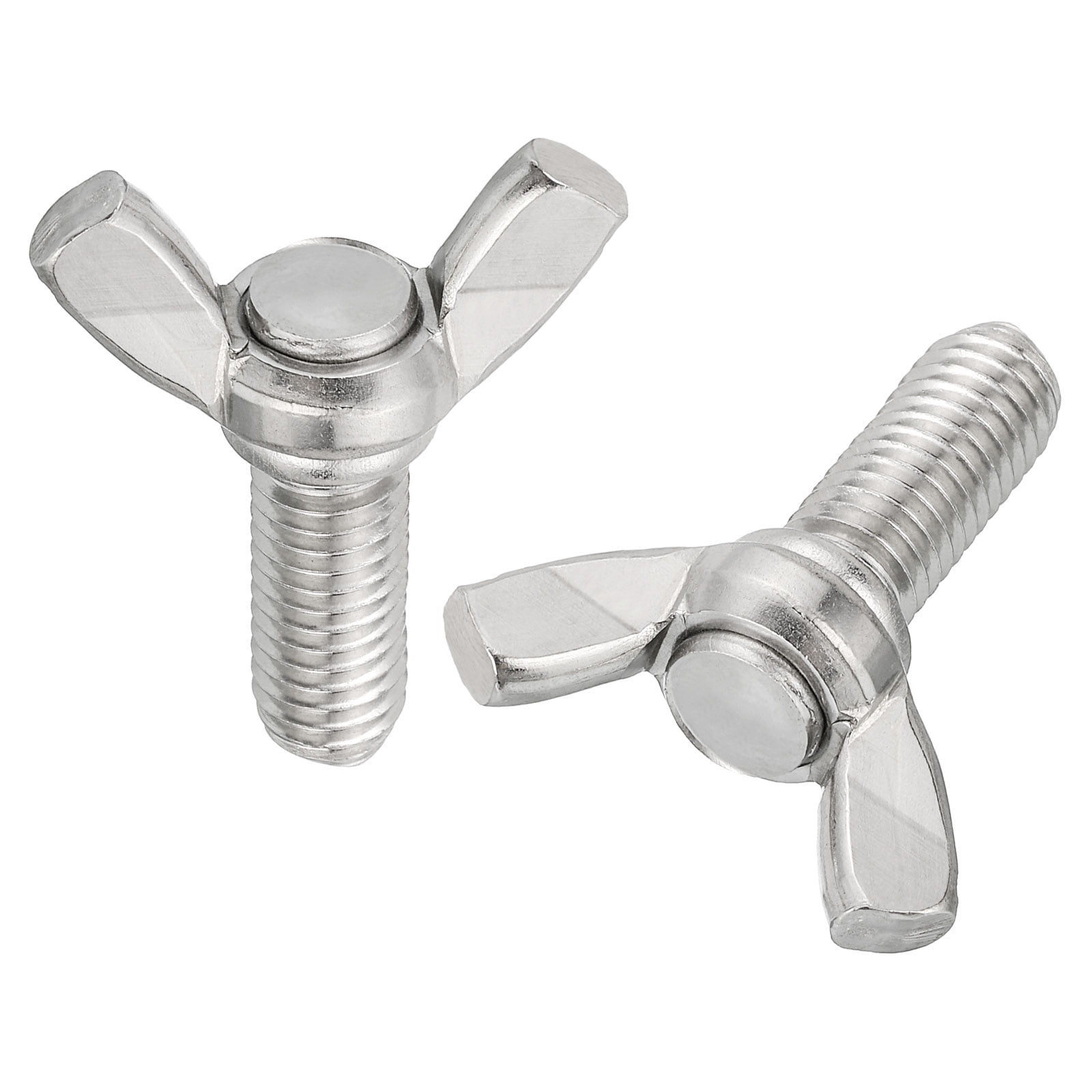 10pack M8-1.25x20mm Wing Butterfly Screws Bolts, 304 Stainless Steel ...