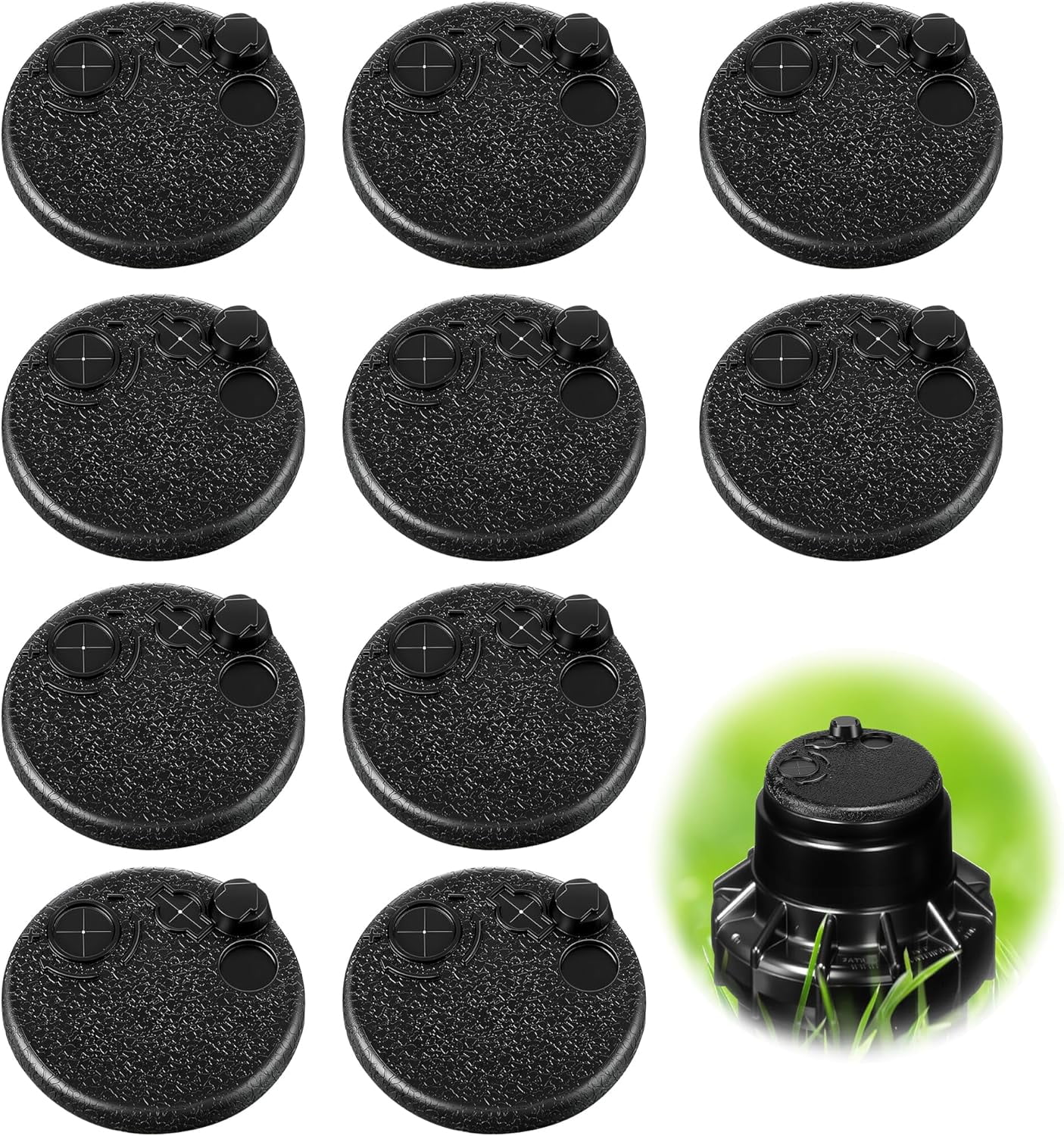 10pack Sprinkler Rubber Head Cap Compatible with Hunter PGP Rotor ...