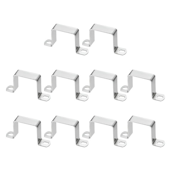 10pack Square Pipe Clamp 45x45mm 304 Stainless Steel Tube Buckle ...