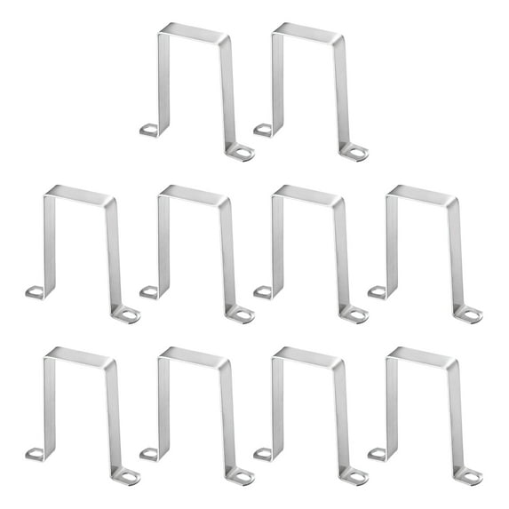 10pack Square Pipe Clamp 50x100mm 304 Stainless Steel Tube Buckle ...