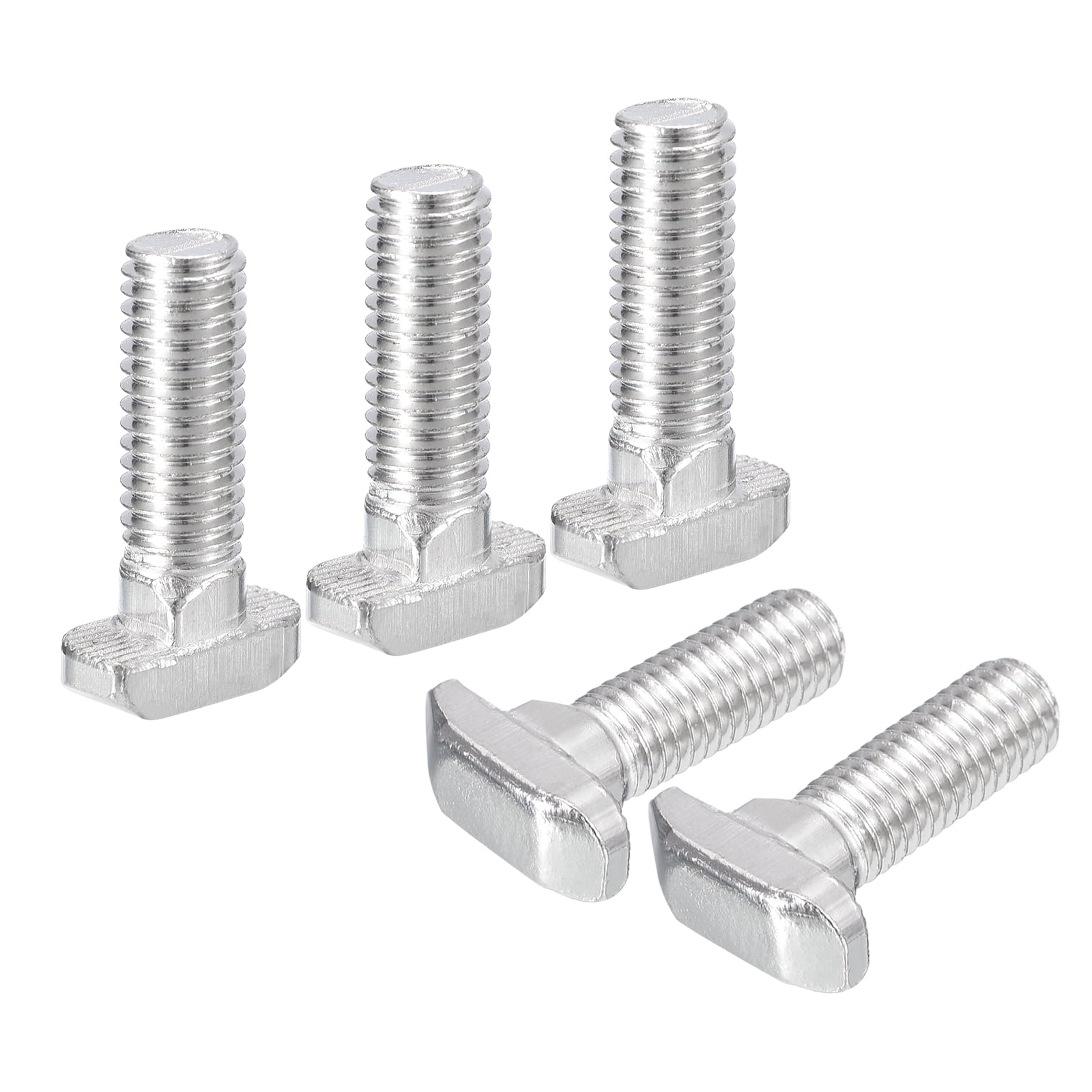 10pack T-Slot Bolts, M8 x 30mm Hammer Head Bolt T Screw Drop-in Stud ...