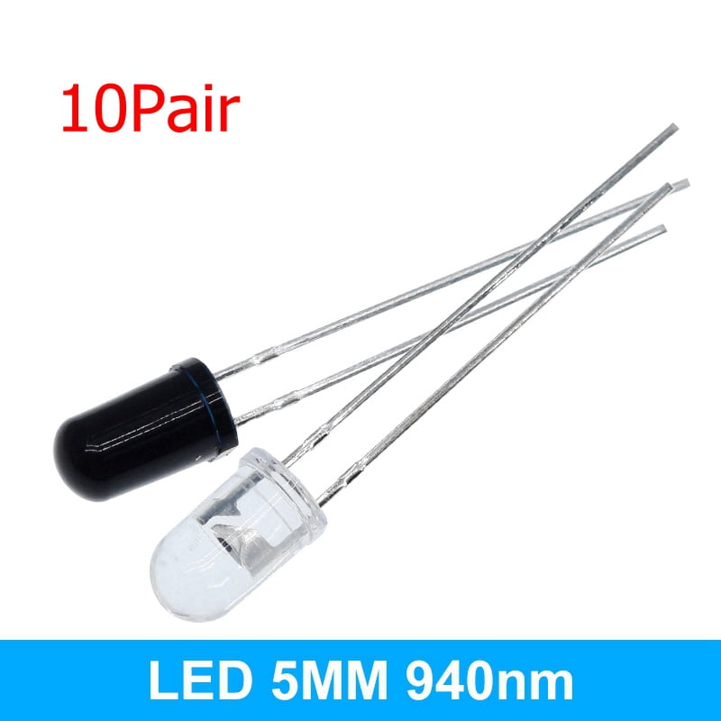 10pairs 3mm 5mm 940nm Leds Infrared Emitter And Ir Receiver Diode
