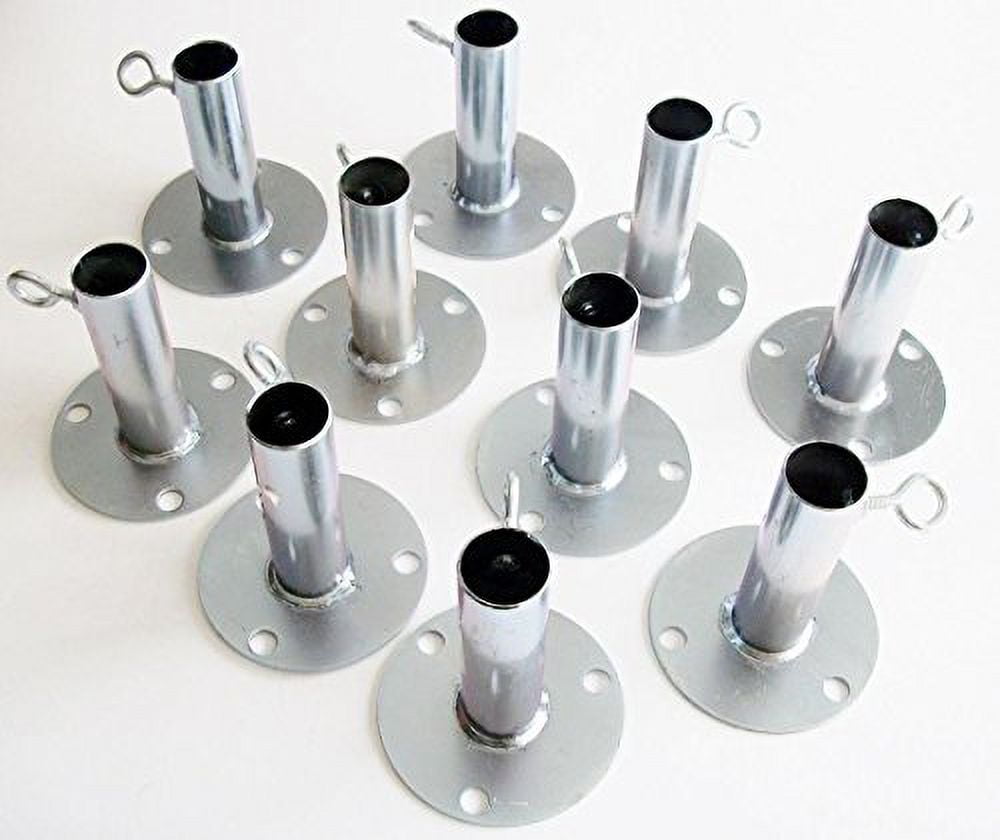 10pc 1" Heavy Duty Short Foot Pads/Baseball Batting Cage Base Plate ...