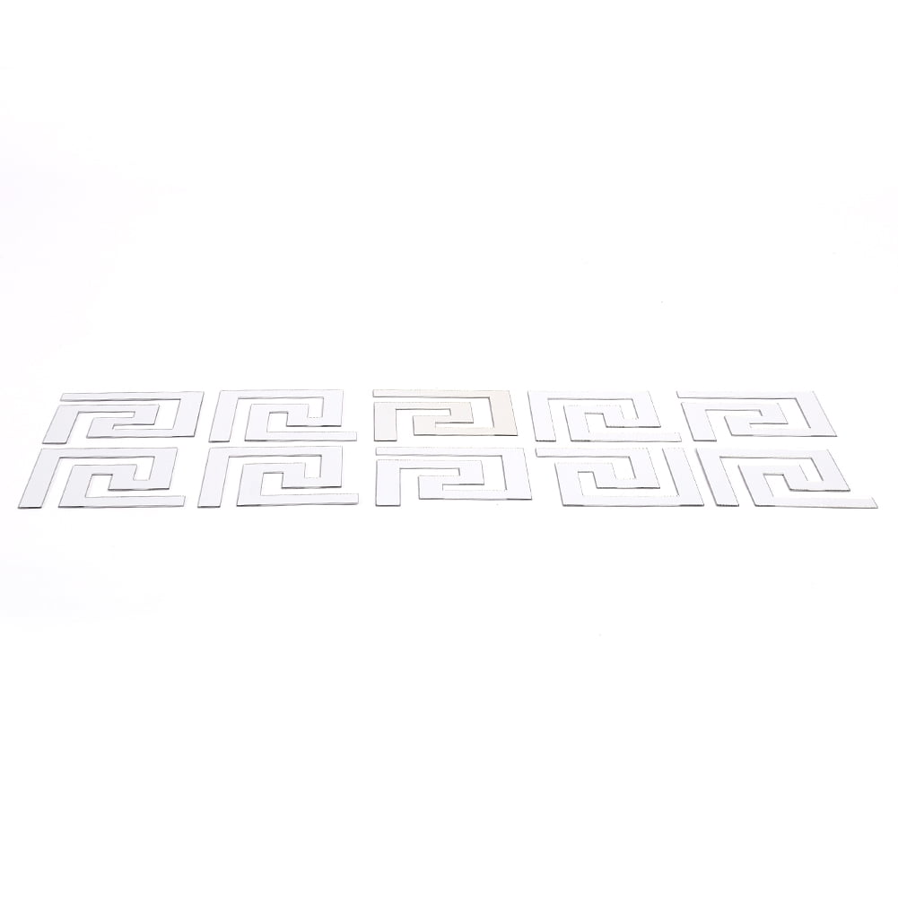 10pc 10*10cm Maze Mirror Style Removable Decal Vinyl Art Wall Sticker ...