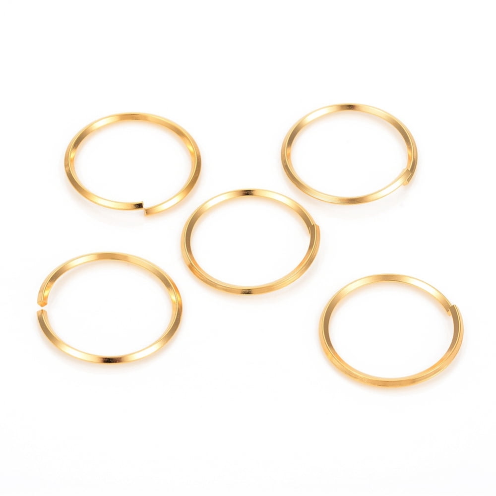 10pc 304 Stainless Steel Jump Ring Open Jump Rings Golden 12 Gauge 25 ...