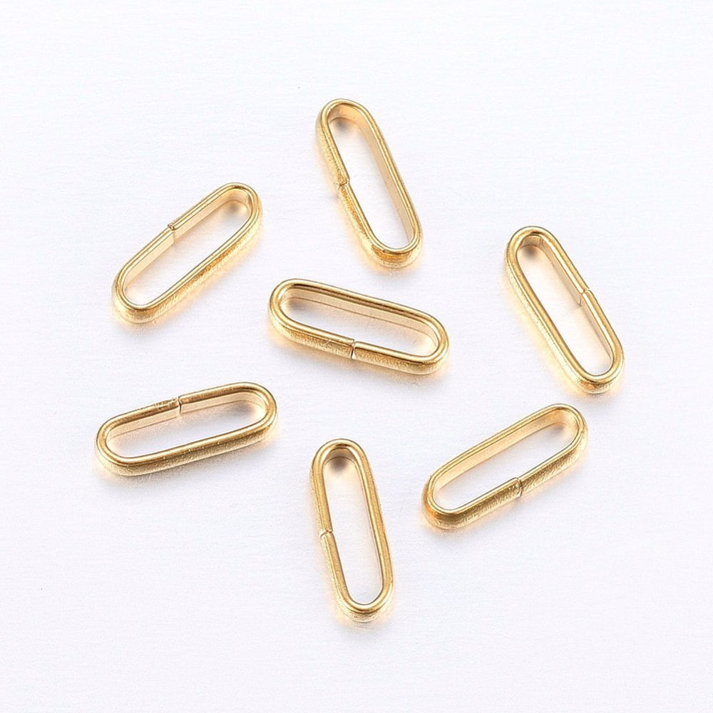 10pc 304 Stainless Steel Quick Link Connectors Linking Rings Oval ...