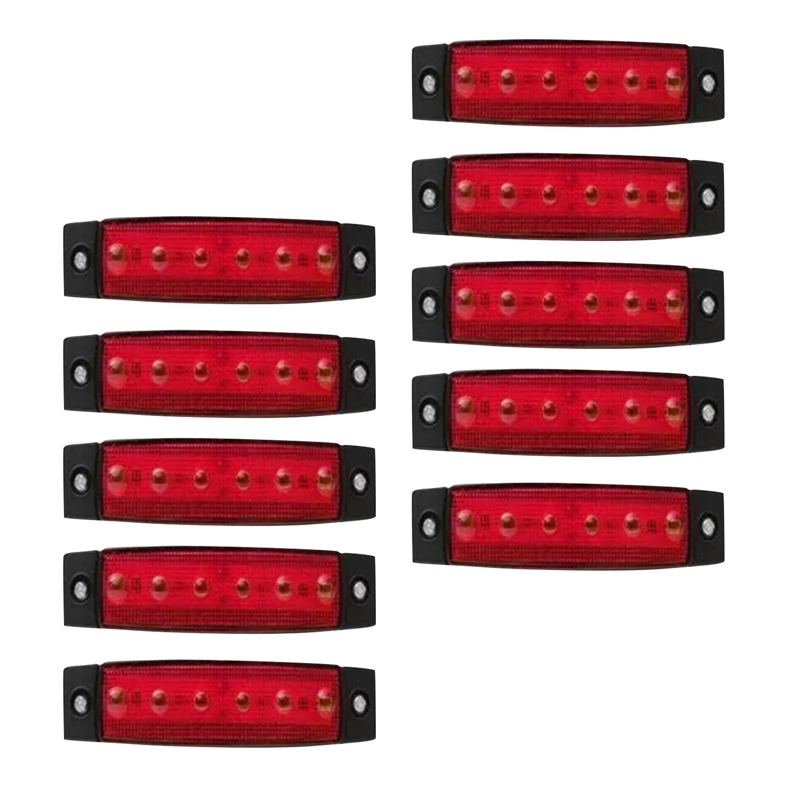 10pc 6LED Sponge Strip Edge Light - Always On 24V Waterproof Truck ...